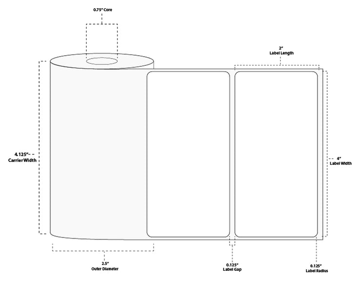 Direct Thermal Labels Other Core Sizes | LabelsOnline.com